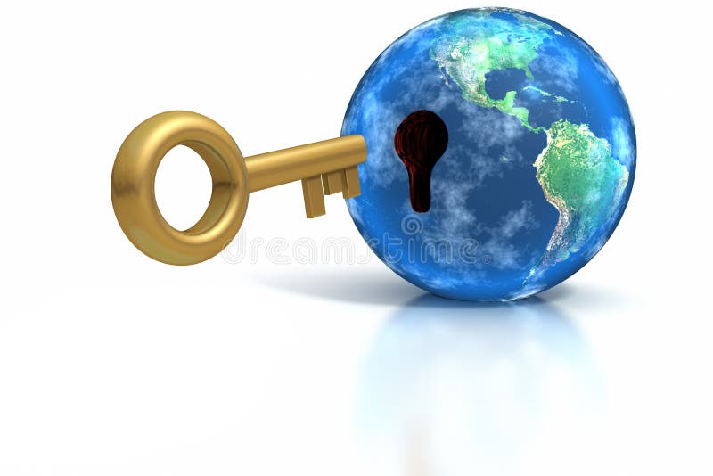Global Key stock illustration. Illustration of achievement - 792913