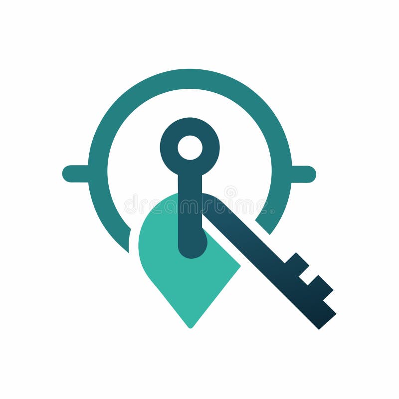 A Key Inside a Circle with a Green Border Around it, Suggesting a ...