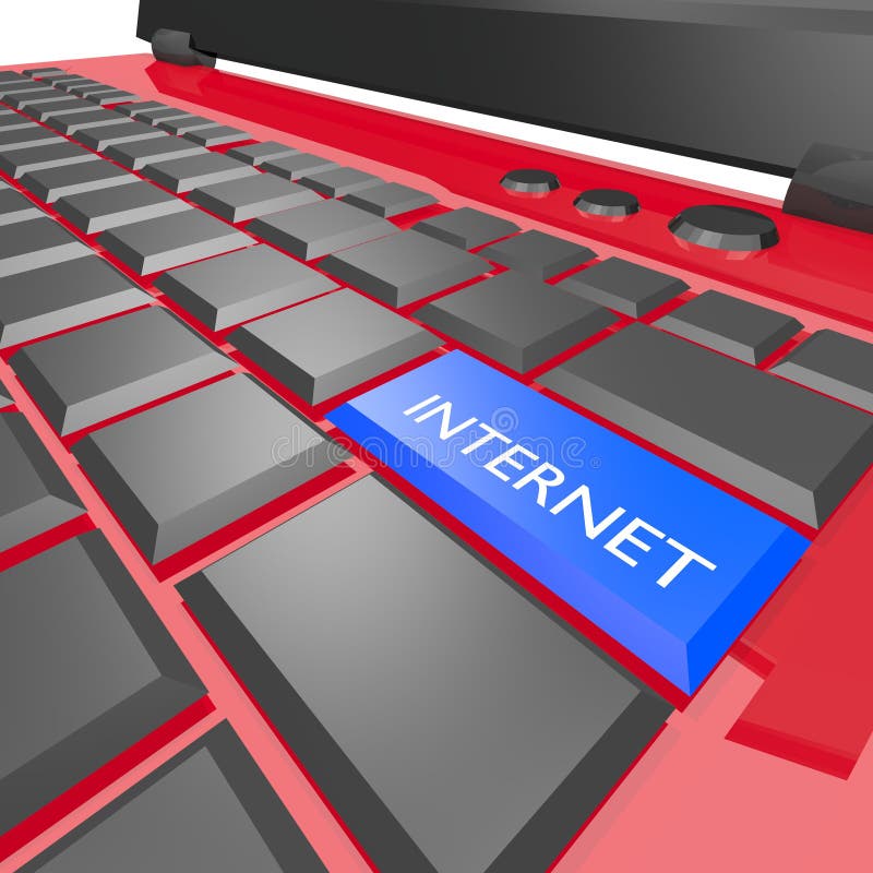 Key internet stock illustration. Illustration of technology - 50400050