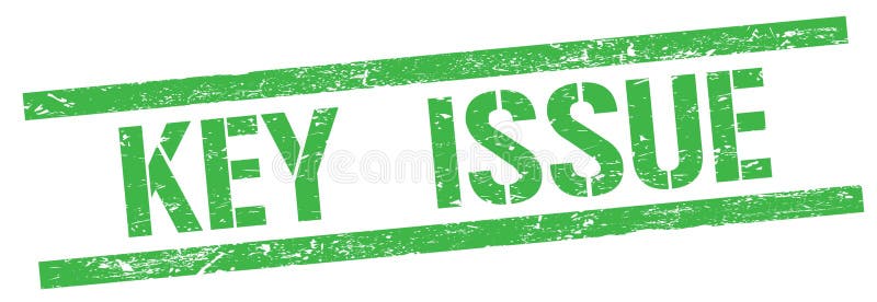 KEY ISSUE Text on Green Grungy Rectangle Stamp Stock Illustration ...