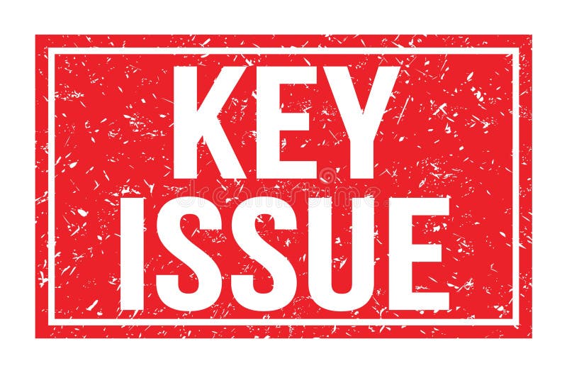 KEY ISSUE, Words on Red Rectangle Stamp Sign Stock Illustration ...