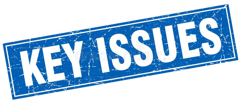 Key issues stamp stock vector. Illustration of issues - 125007981