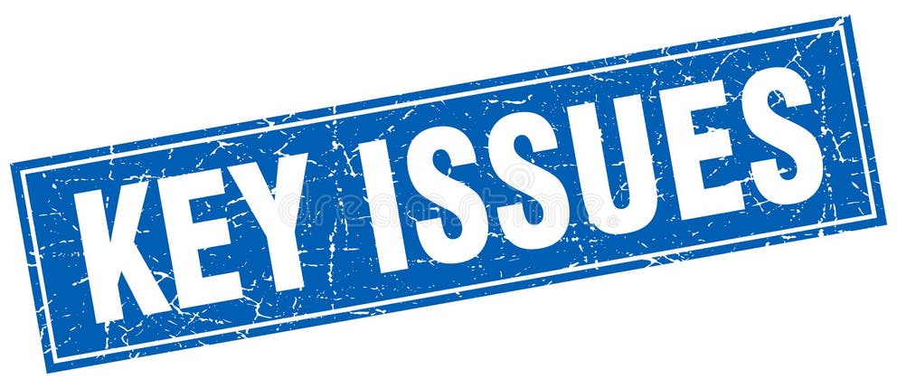 Key issues stamp stock vector. Illustration of issues - 125007981