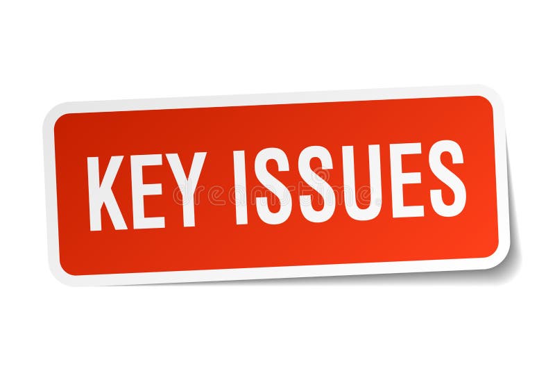 Key issues square sticker stock vector. Illustration of paper - 95267432