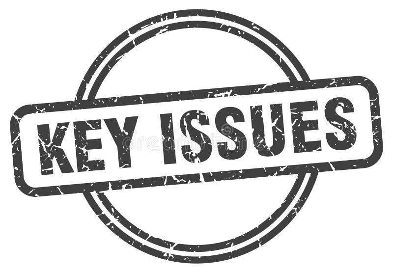Key Issues Stamp. Key Issues Round Grunge Sign Stock Vector ...