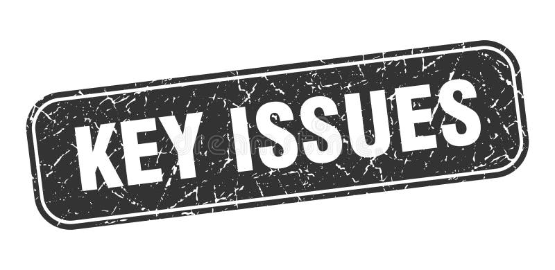 Key Issues Stamp. Key Issues Square Grungy Isolated Sign Stock Vector ...