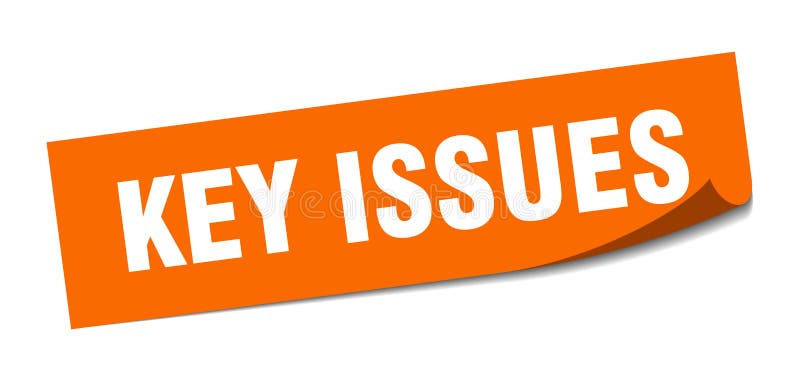 Key Issues Sticker. Key Issues Square Sign Stock Vector - Illustration ...