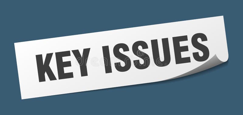 Key Issues Sticker. Key Issues Square Sign Stock Vector - Illustration ...