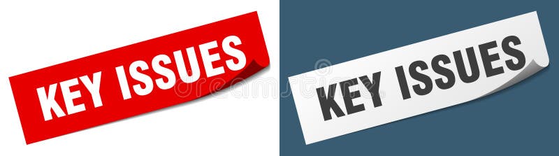 Key Issues Sticker. Key Issues Sign Set Stock Vector - Illustration of ...
