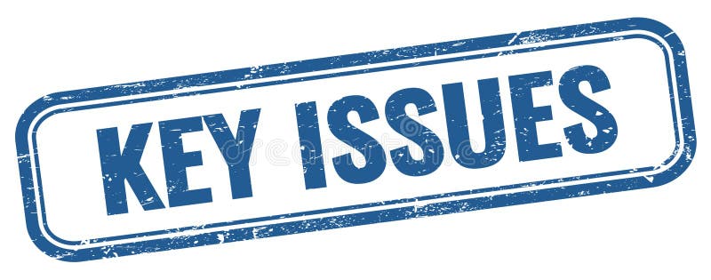 Key Issues Text with Arrows, Concept for Presentations and Reports ...