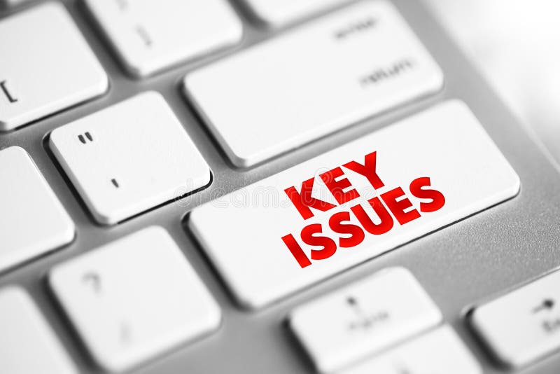 Key Issues Text Button on Keyboard, Concept Background Stock Image ...