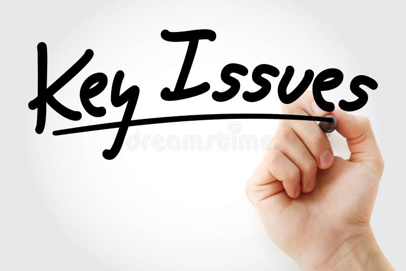 Key Issues Text with Marker, Business Concept Background Stock Photo ...