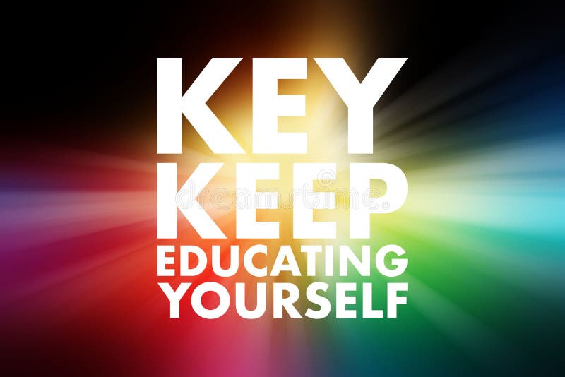 KEY - Keep Educating Yourself Acronym, Education Concept Background ...