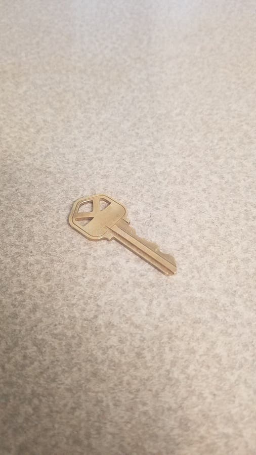 Key stock photo. Image of flat, housekey, table, lock - 123268856