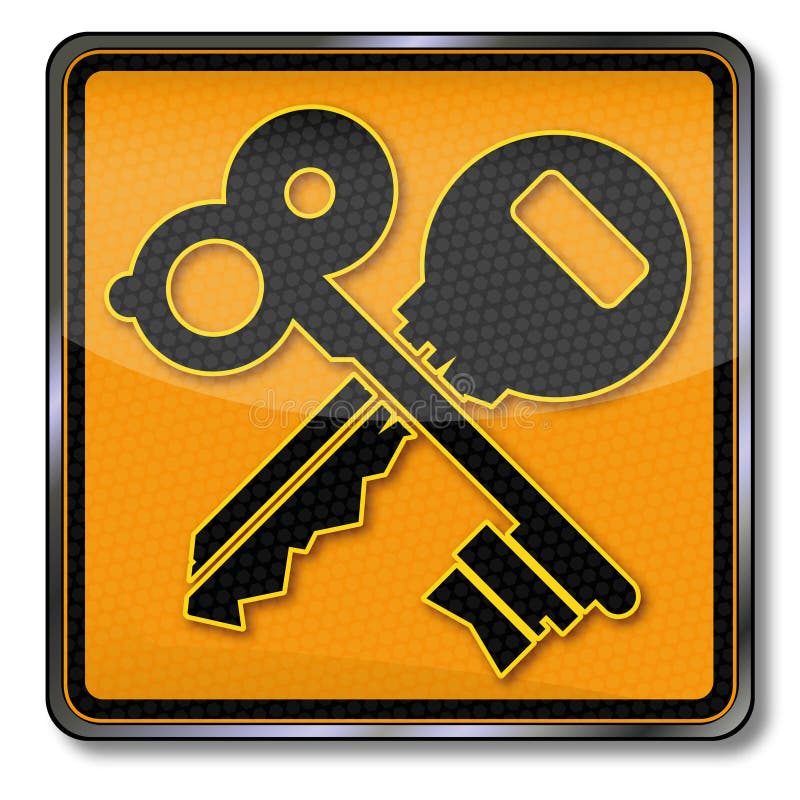 Key and key service stock vector. Illustration of account - 52138933