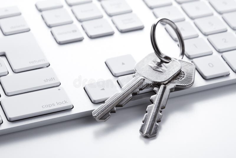 Keyboard with Red Key Access Denied Stock Photo - Image of work, deny ...