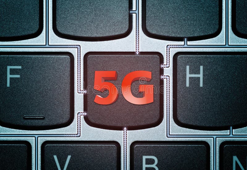 High Speed Internet Access with 5G Network. Stock Photo - Image of ...