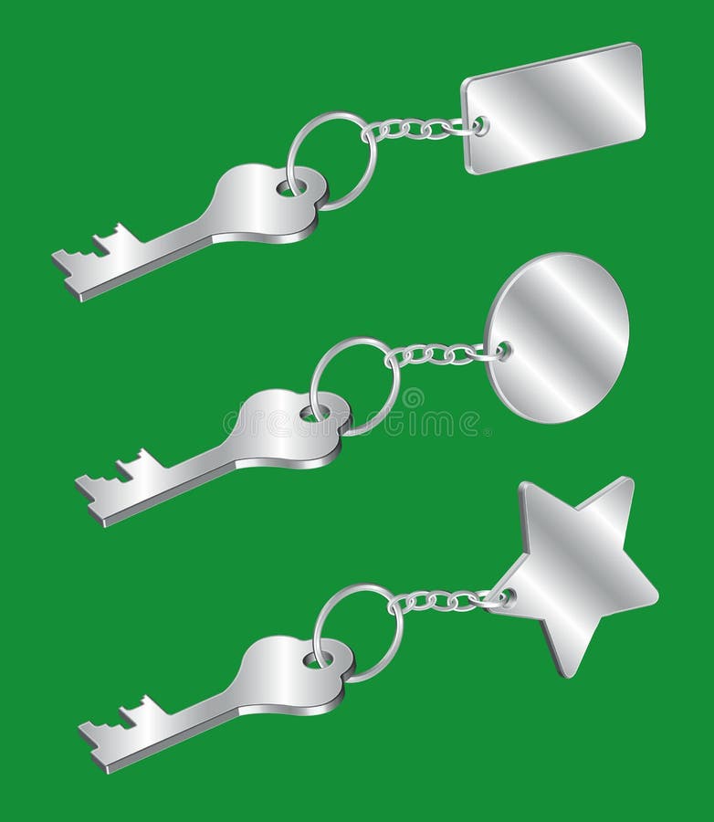 Key and Keychain stock vector. Illustration of finance - 13302021