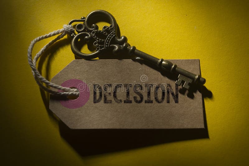 Key and label decision stock image. Image of industry - 161407033