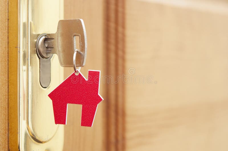 Key with label home stock photo. Image of apartment, residential - 60796940
