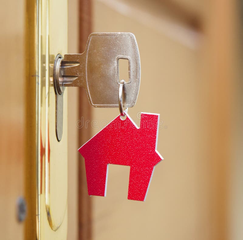Key with label home stock photo. Image of icon, flat - 60797532