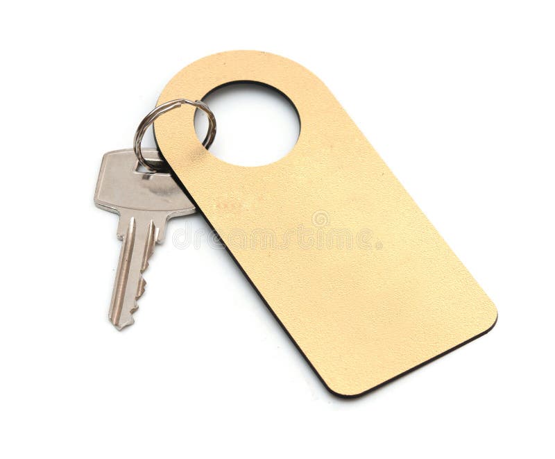 Key with a label stock photo. Image of open, home, symbol - 35370056