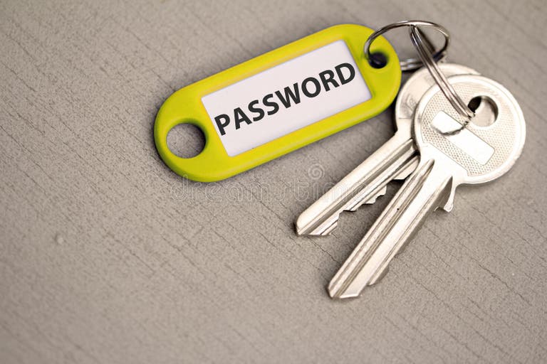 Key with label password stock image. Image of login, conceptual - 84642321