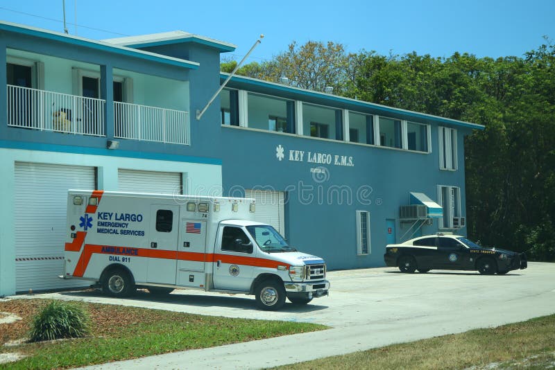 Key Largo EMS Station in Key Largo, Florida Editorial Stock Photo ...