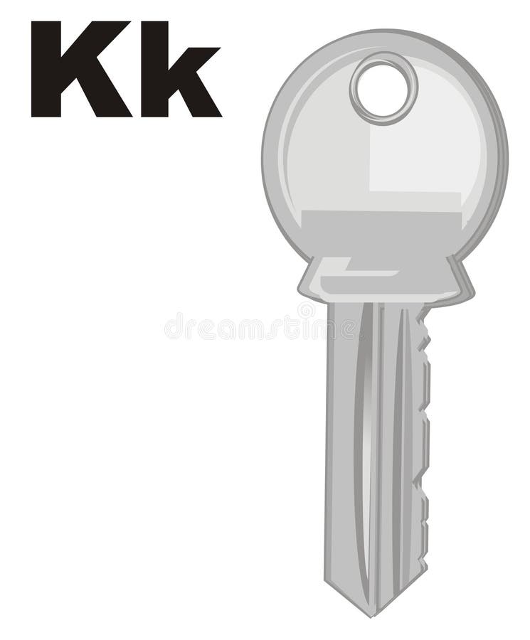 Key letters 库存例证. 插画 包括有 房子, 关键字, 一个, 动画片, 形状, 灰色, 开放 - 114966620