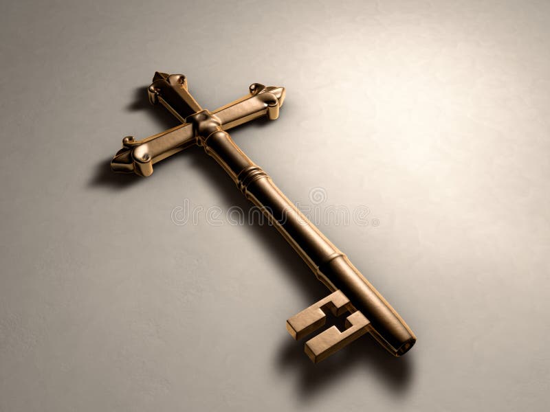 Key of Life stock image. Image of christian, vital, brass - 11185559