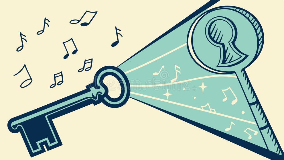 Key with Light Beam, Security and Solution Concept Vector Design ...