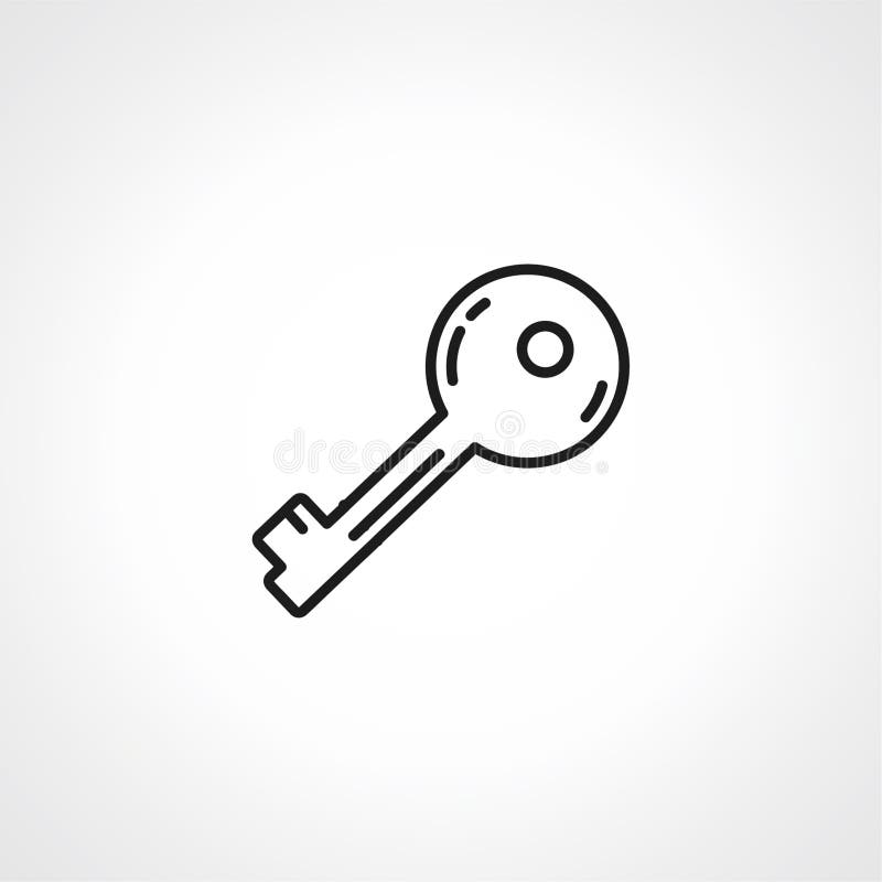 Key Line Icon. Acces Key Icon Stock Vector - Illustration of password ...