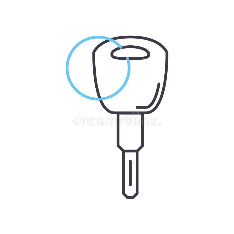 Key Line Icon, Outline Symbol, Vector Illustration, Concept Sign Stock ...