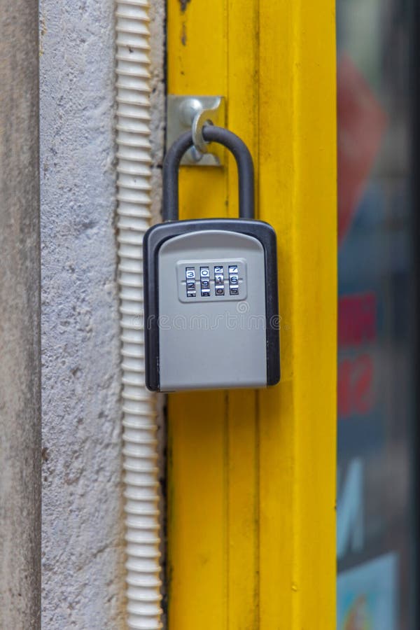Combination Key Padlock Box Stock Image - Image of safety, locked ...