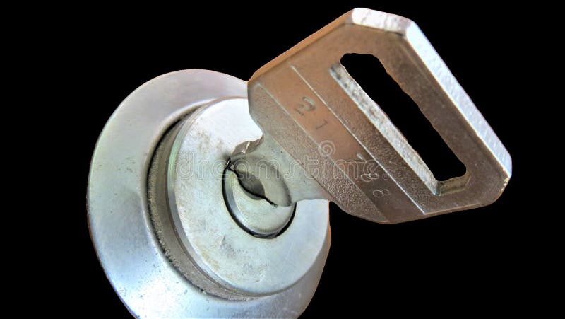Key in lock close up stock photo. Image of safety, concept - 20673254