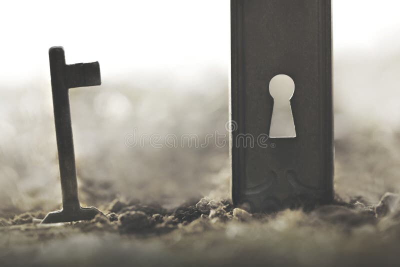 Key and Lock; Conceptual Photo of Solution and Problem Solving Stock ...