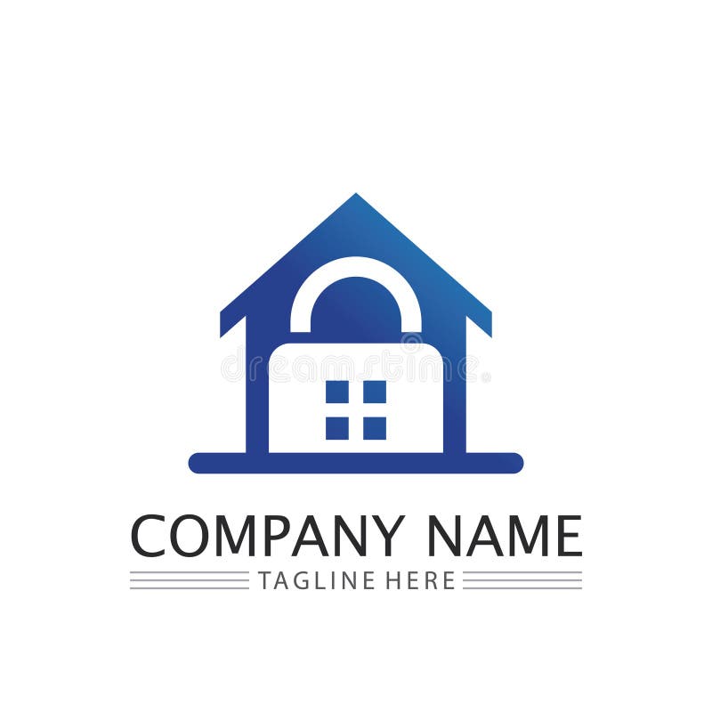 Key and Lock Icon Padlock Logo and Symbol Vector Design Stock Vector ...