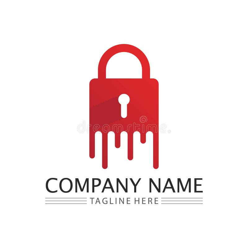Key and Lock Icon Padlock Logo and Symbol Vector Design Stock ...