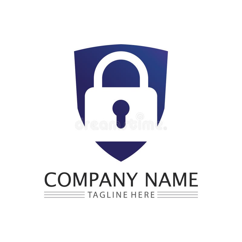 Key and Lock Icon Padlock Logo and Symbol Vector Design Stock ...