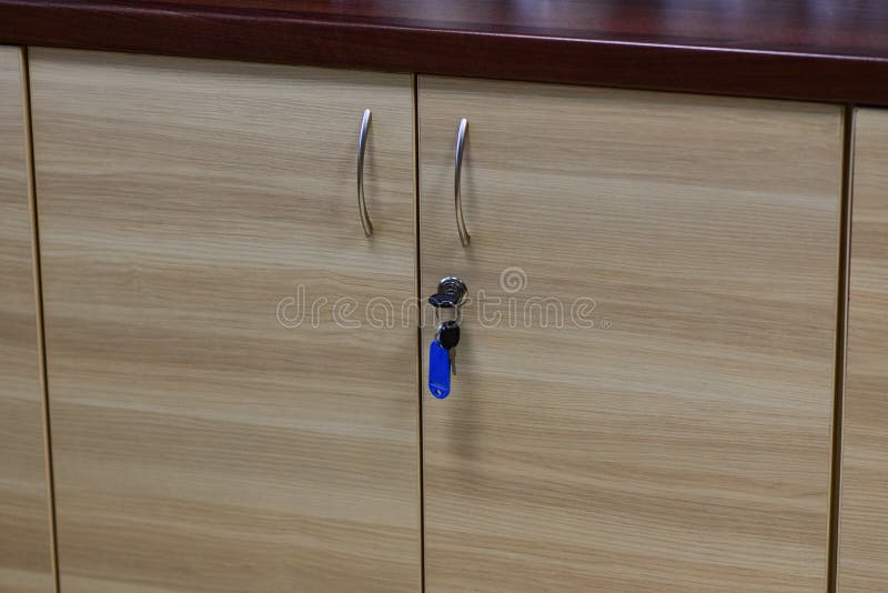 The Key in the Lock Office Manager Desk Stock Photo - Image of interior ...