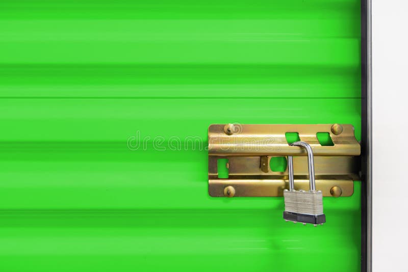 Key Lock on Self Storage Door Stock Photo - Image of locker, rent ...
