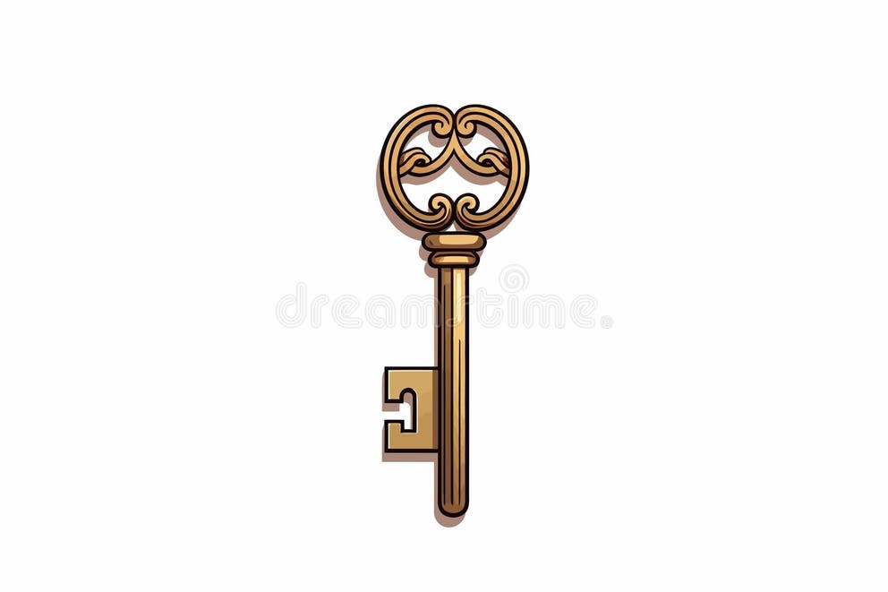 Key and Lock Vector Flat Minimalistic Isolated Vector Style ...