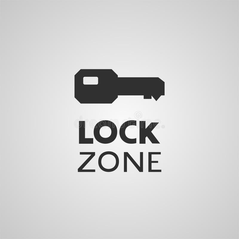 Key and lock zone message stock vector. Illustration of padlock - 290274929