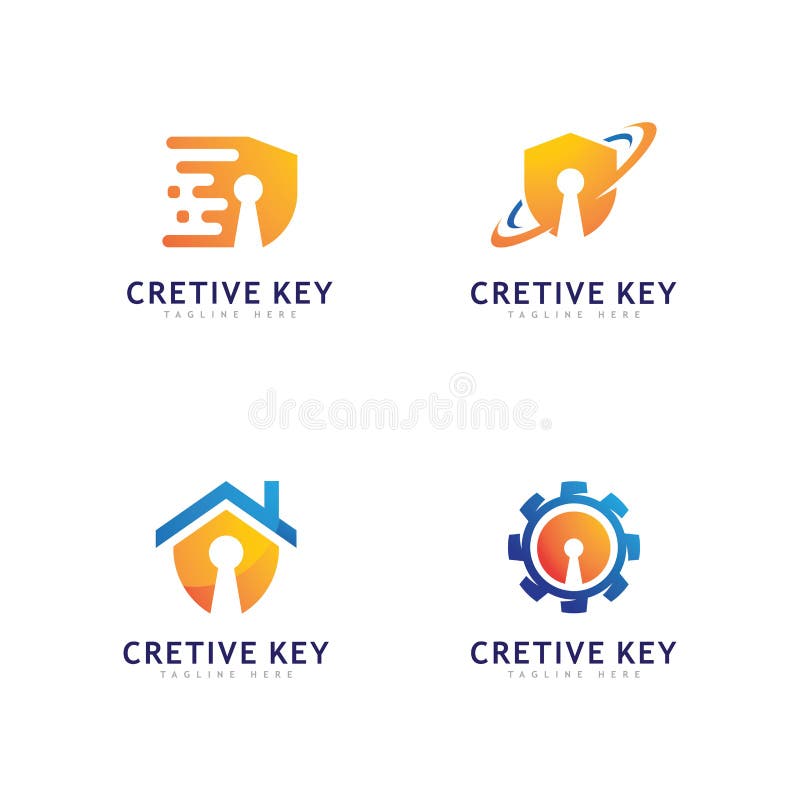 Key Logo Creative Concept Vector. Security Logo Symbol Stock Vector ...