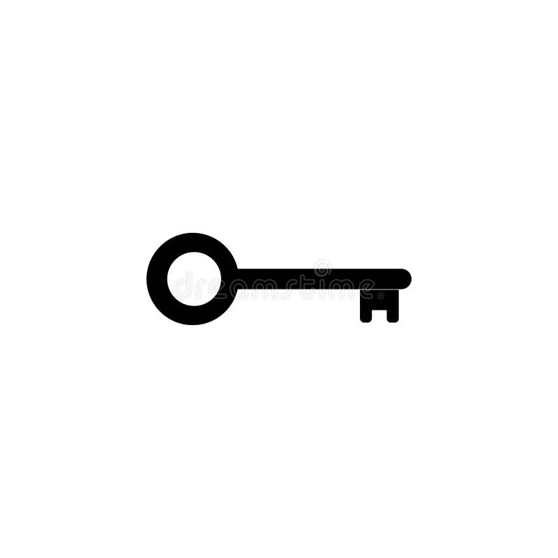 Key logo icon vector stock illustration. Illustration of simple - 259681556