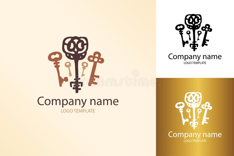 Key logo template. stock vector. Illustration of brand - 113218031