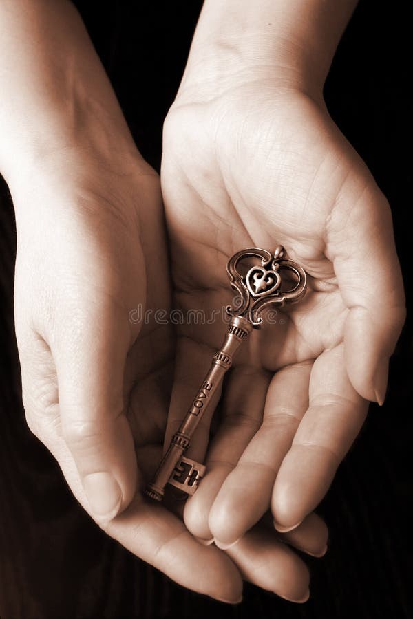 The key of love stock image. Image of engraved, love, feelings - 4126897