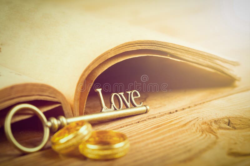 Key Love and Engagement Ring Stock Image - Image of love, unlock: 65656919