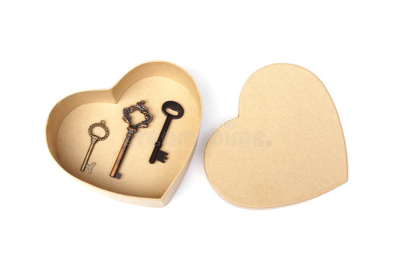 Key for love stock image. Image of heart, side, three - 83510435