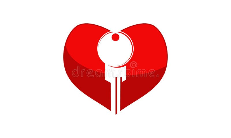 Key of Love stock vector. Illustration of amour, relationship - 105353935
